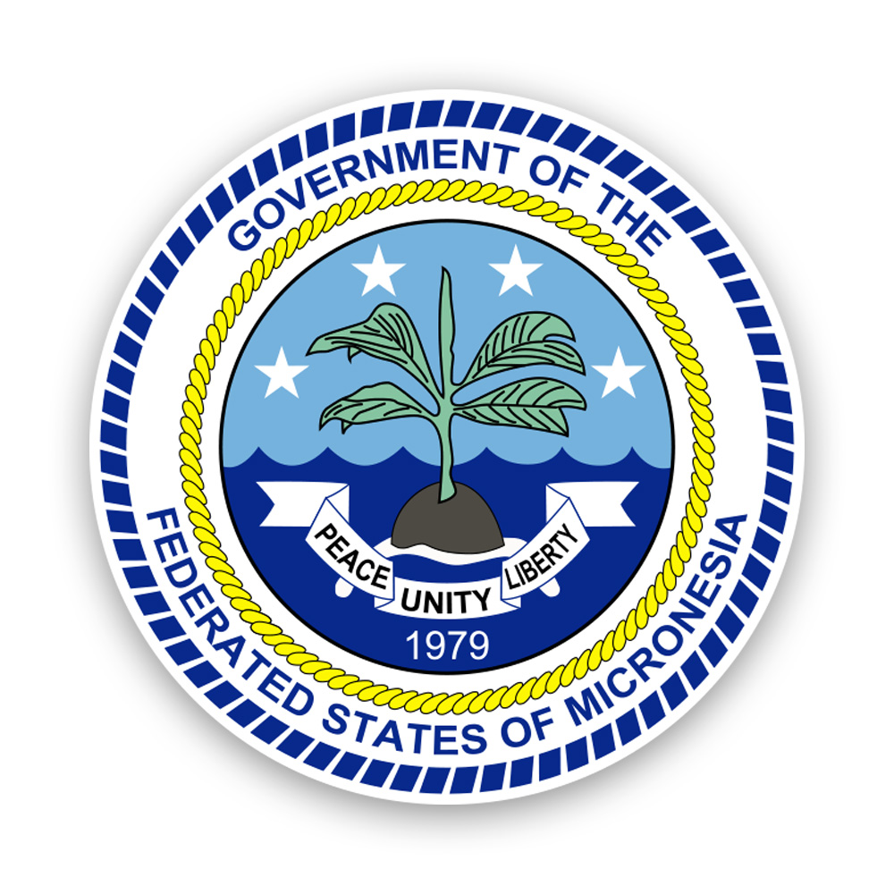 Micronesian Seal Sticker Decal - Self Adhesive Vinyl - Weatherproof ...