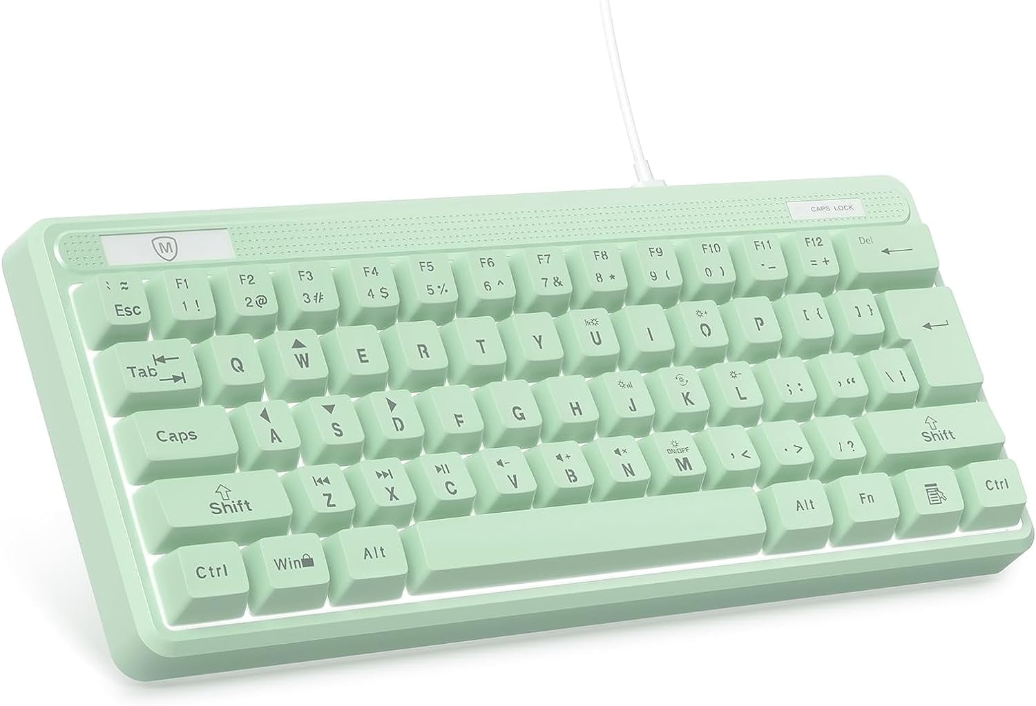 Micropack Wired USB Keyboard with White Backlit & Large Print Letters ...