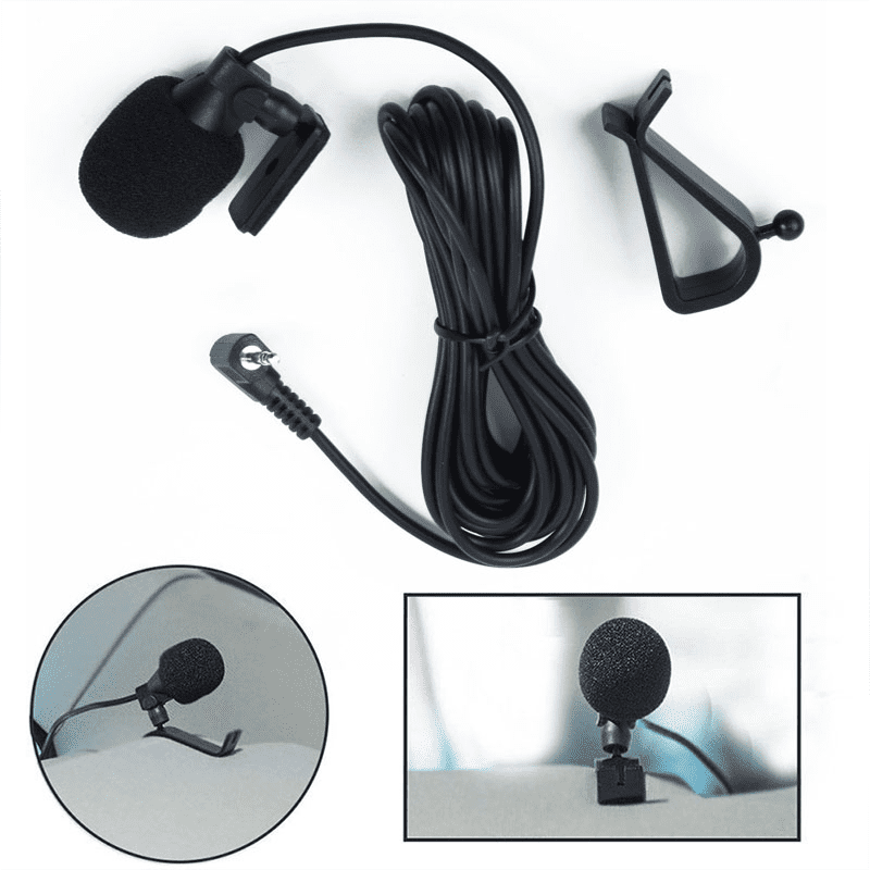 Microphone 3.5mm External Mic Compatible for Car Pioneer Stereos Radio ...