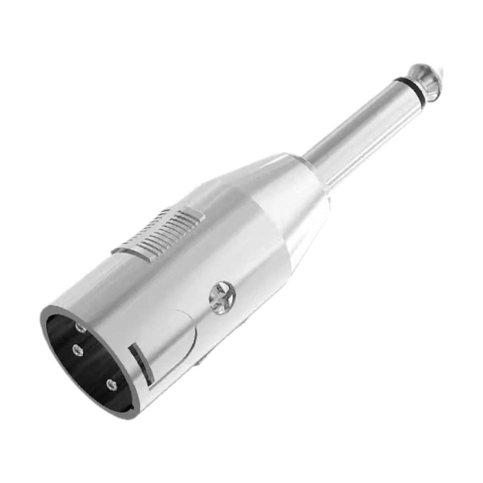 Microphone Adapter XLR to 6.5mm Converter Gender Changer Metal Portable ...