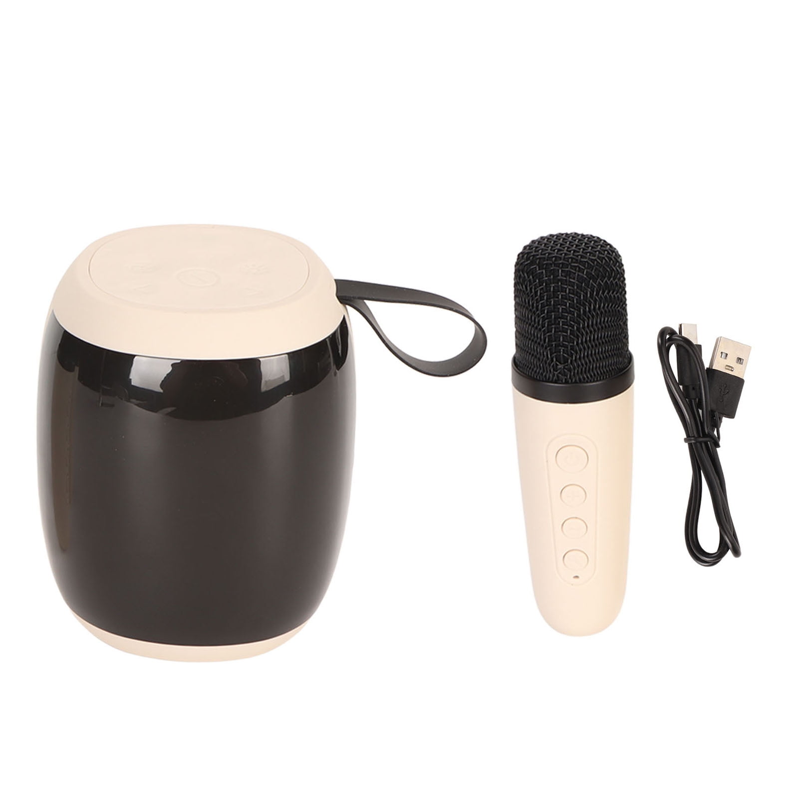 Microphone Bluetooth Speaker RGB Light Mini Karaoke Machine with Single ...