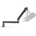 Microphone Boom Arm, Low Profile Adjustable Stick Arm Stand with Desk ...