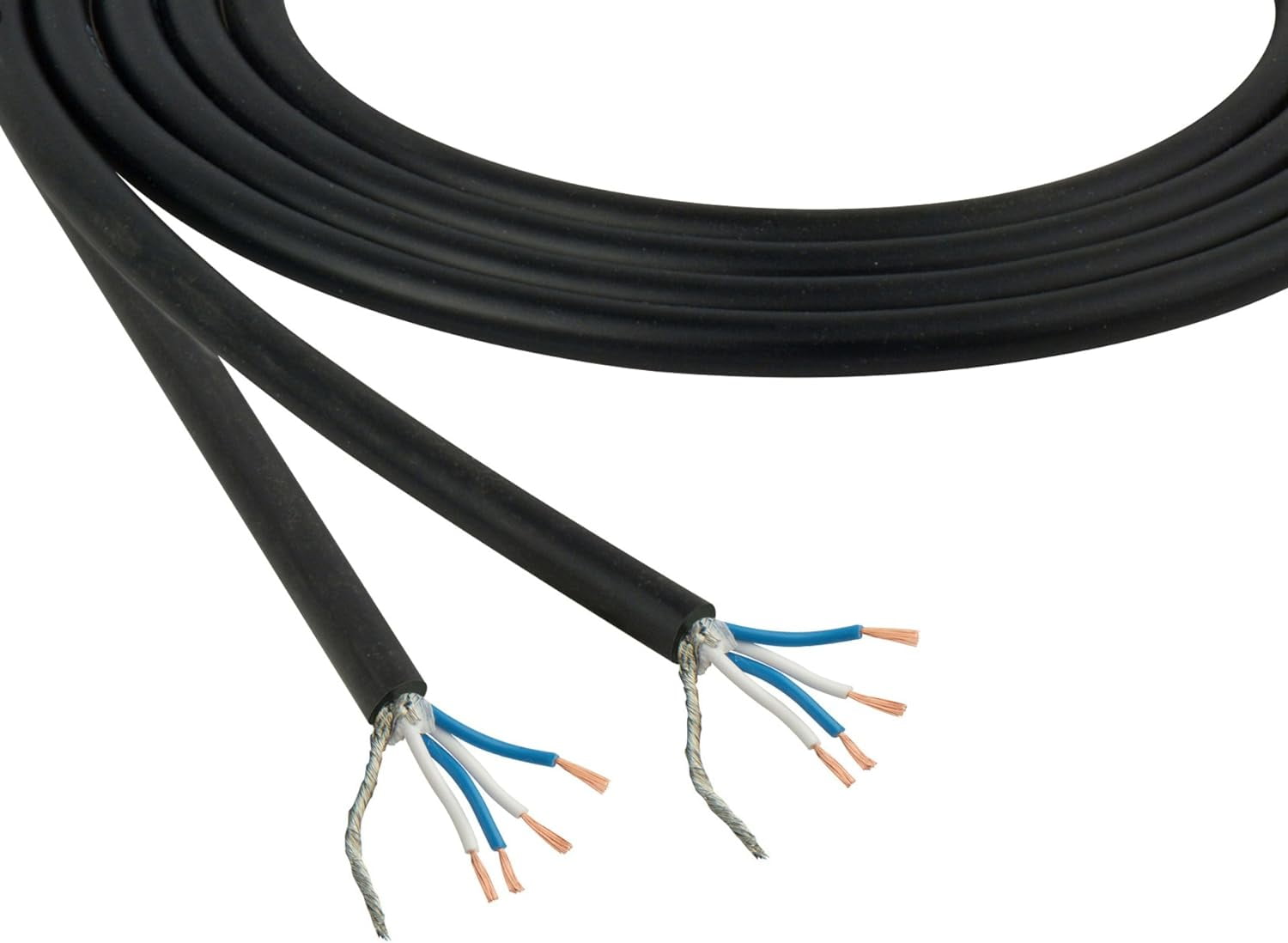 Microphone Cable, Quad , Black Bulk (10 feet) - Walmart.com