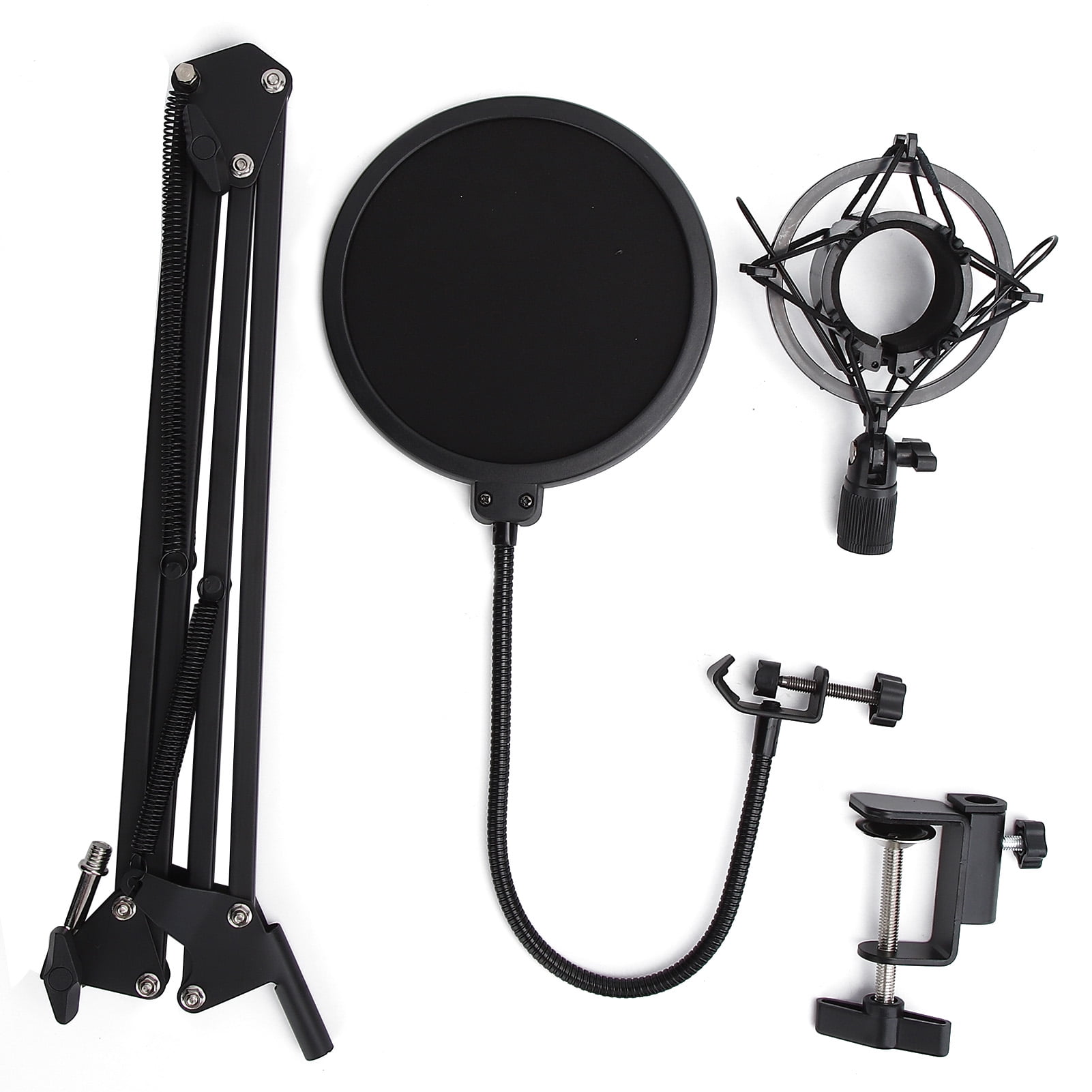 Microphone Cantilever Bracket Adjustable Scissor Arm Holder Live Stand ...