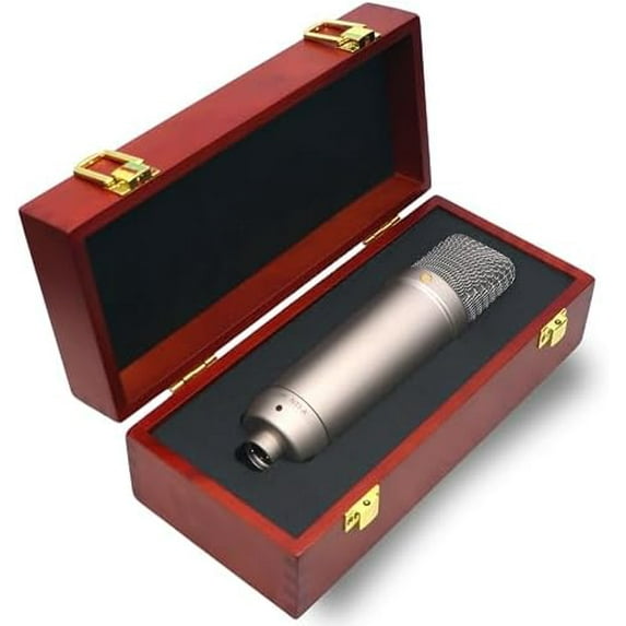 Microphone Case For Rode NT1 | Wooden Microphone Box Protective Case ...