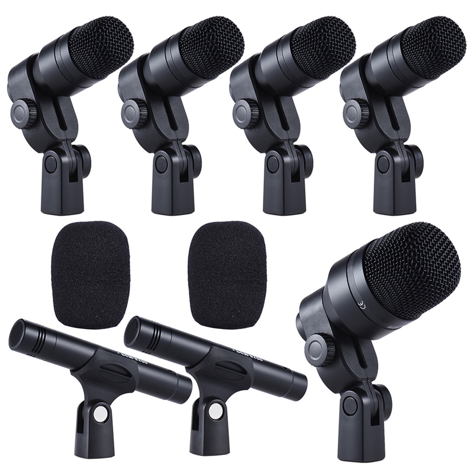 Microphone,Drum 2 Condenser Wired Mic Kit Mic Kit With Drum Set Wired 1 ...