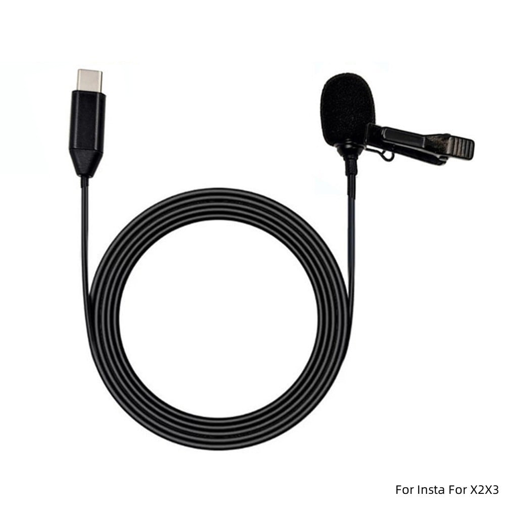 Microphone For Insta For JBL For Type-C Lavalier Recording Mic Action ...