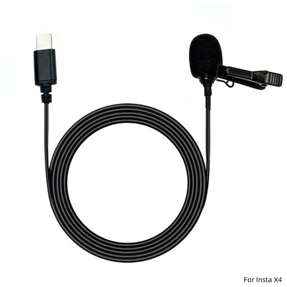 Microphone For Insta For JBL For Type-C Lavalier Recording Mic Action ...
