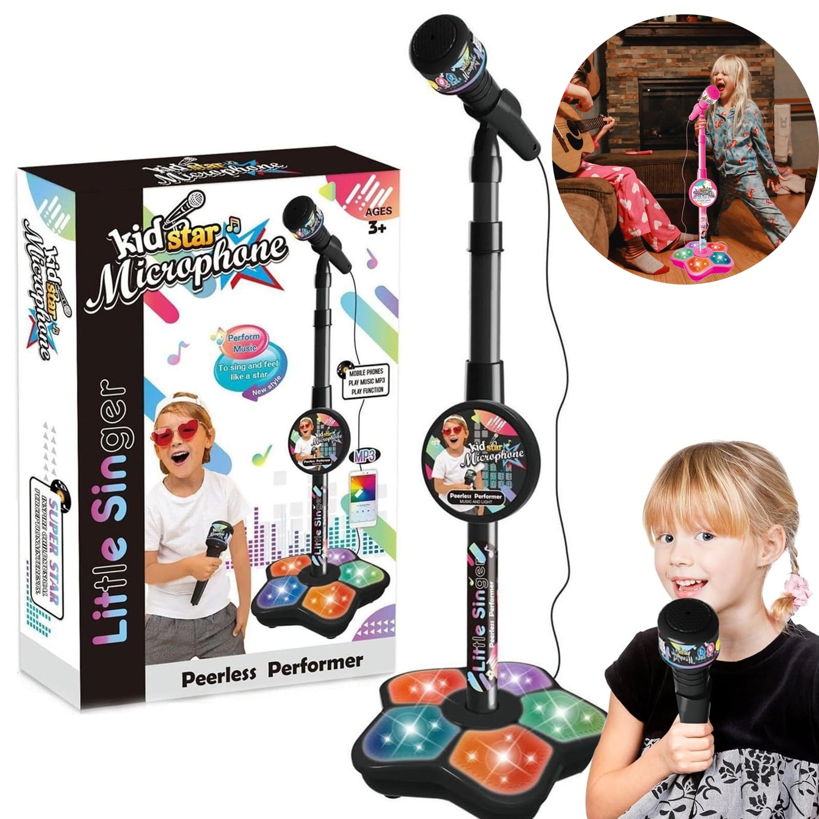 Microphone For Kids,Kids Microphone And Stand,Kids Karaoke Machines For ...
