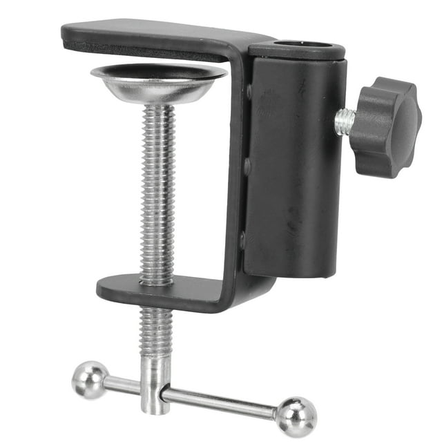 Microphone Holder Pipe Clamp Heavy Duty Light Stand Desktop Mini Mics ...