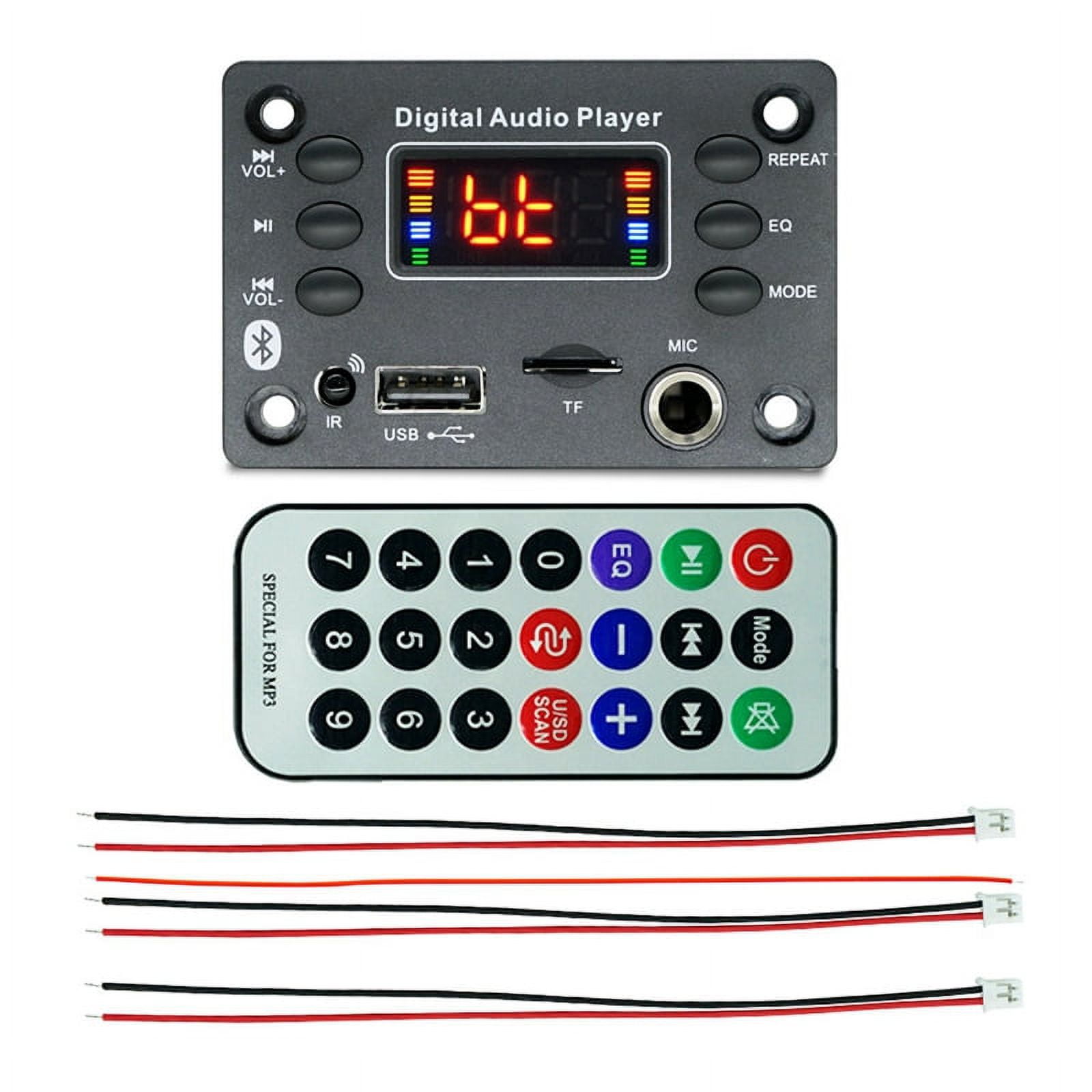 Microphone Interface Bluetooth Mp3 Decoding Board Amplifier Board 2X25W Bluetooth Module Car ...