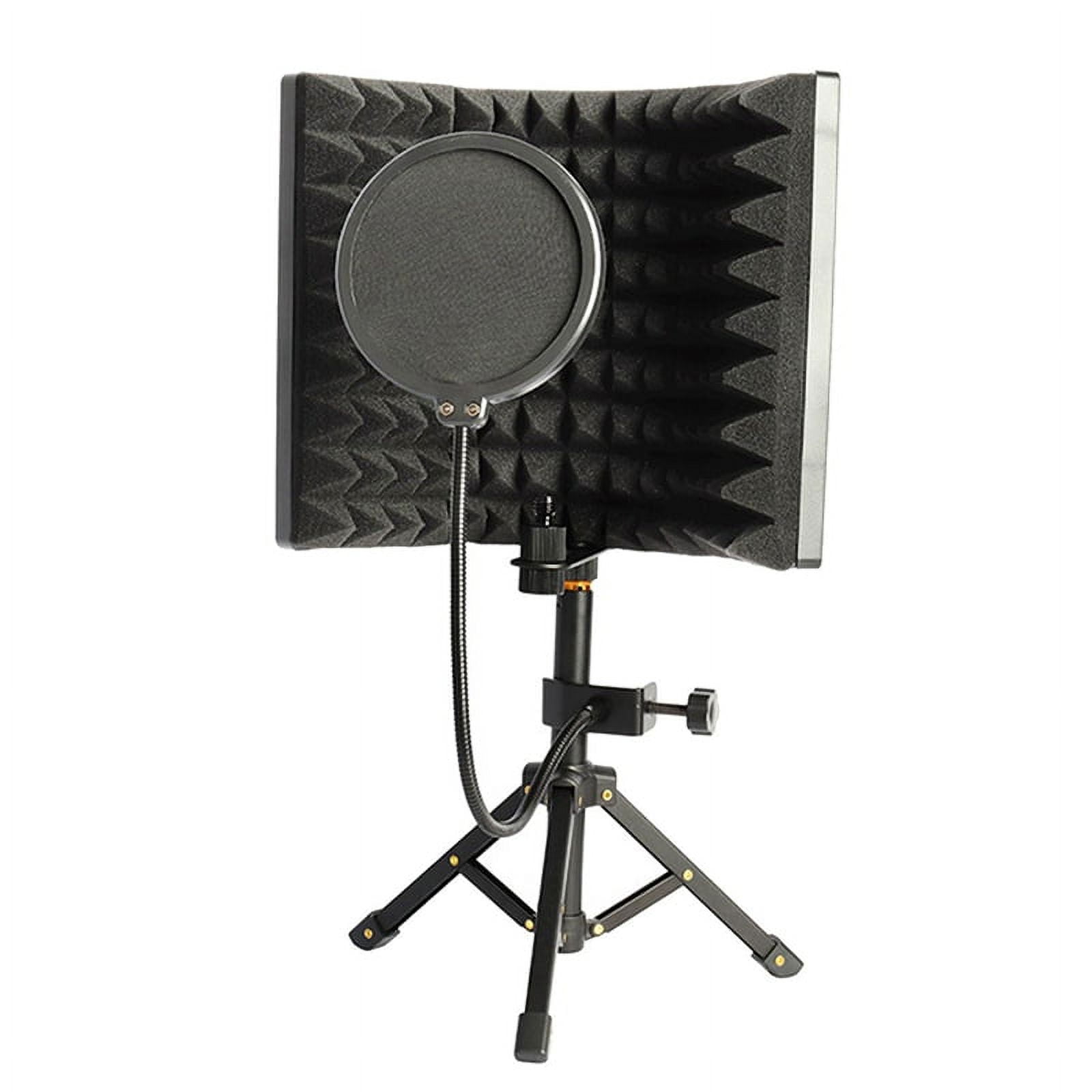 Microphone Isolation Screen Mic Sound Absorbing Screens Adjustable for ...