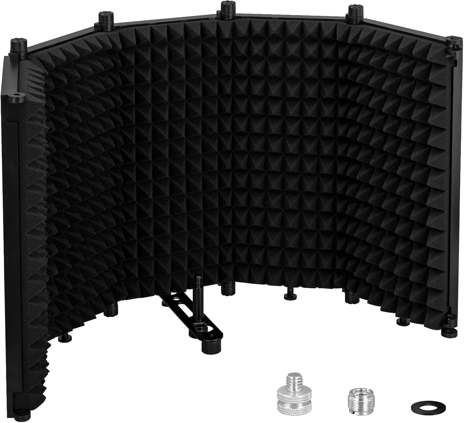 Microphone Isolation Shield, Foldable Mic Shield with Triple Sound ...