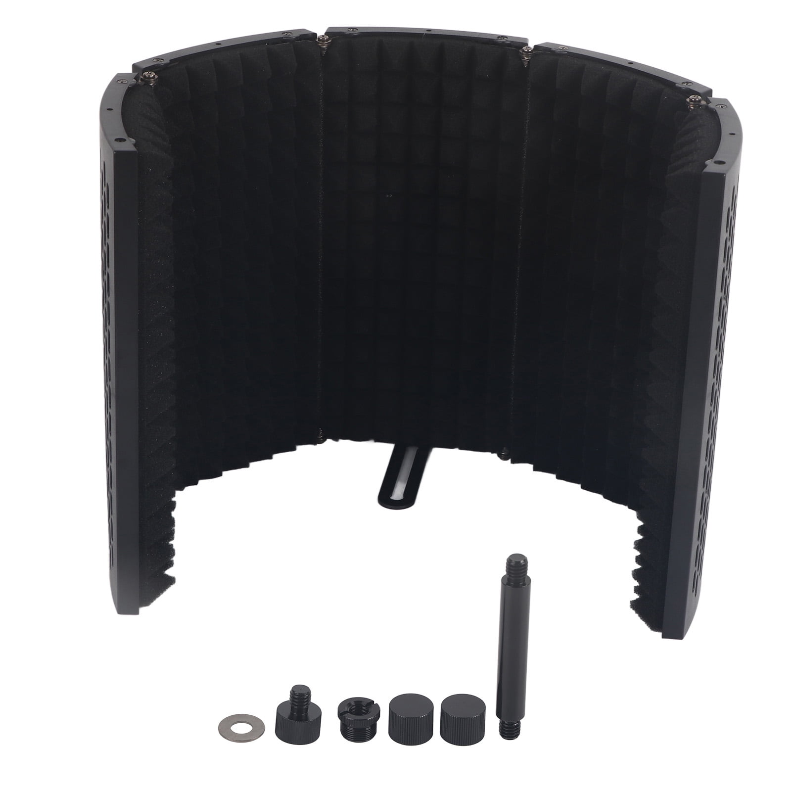 Microphone Isolation Shield Foldable Mic Sound Absorbing Foam Reflector ...