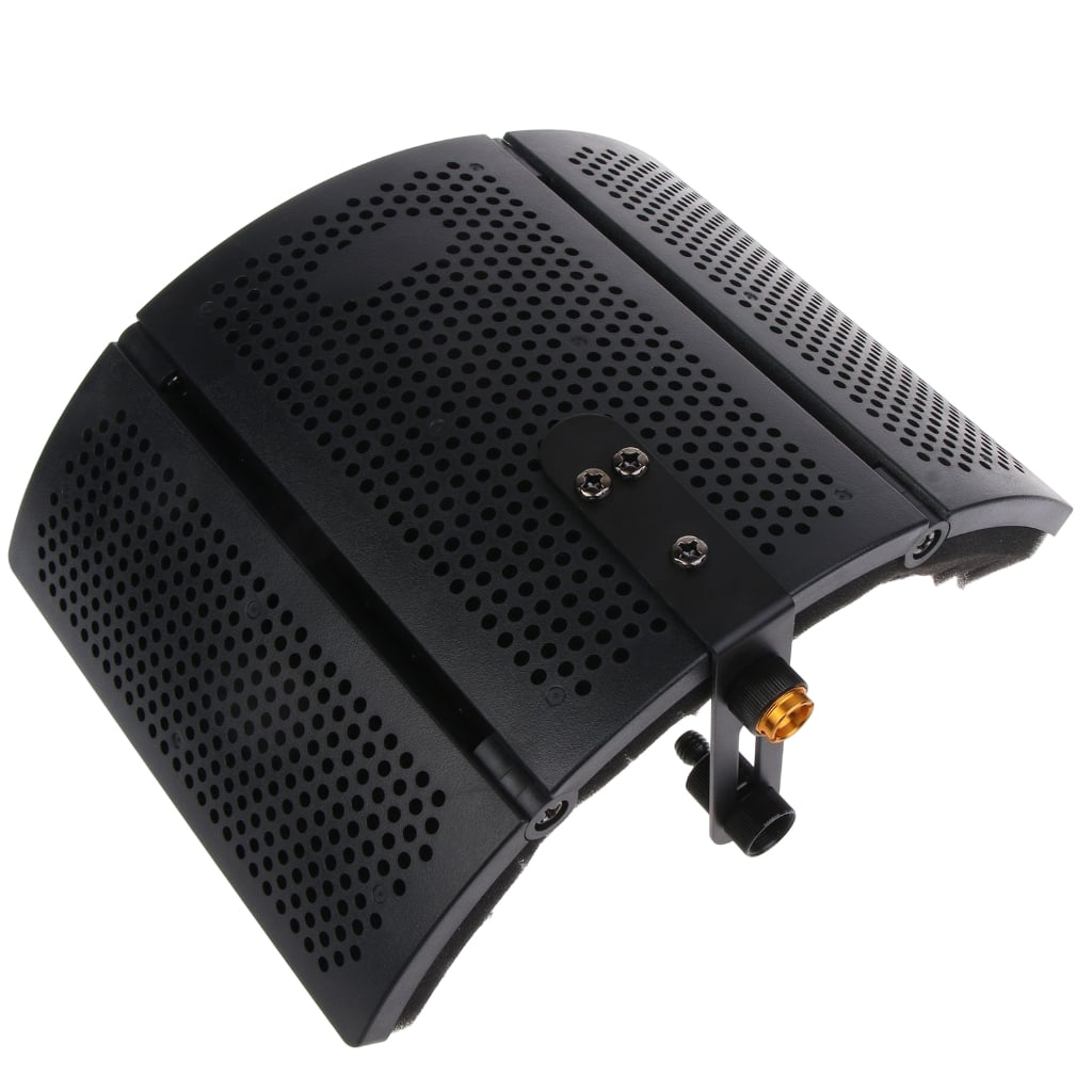 MIC Soundproof Microphone Isolation Shield, High Density Reflection ...