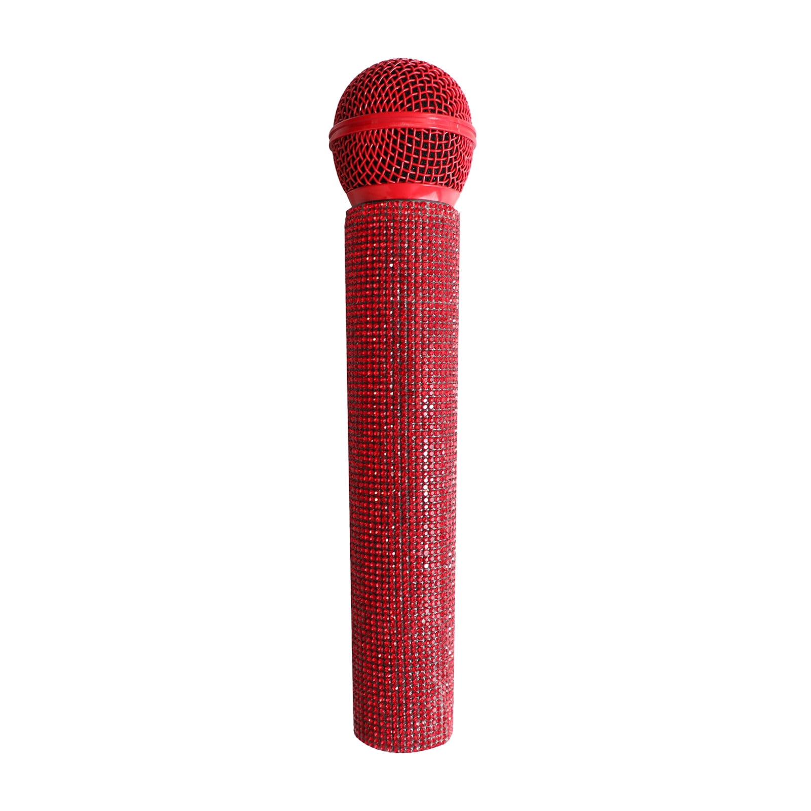 Microphone Props Fake Microphone Shiny Rhinestones Sparkling Microphone ...