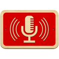Microphone Recording Streaming Broadcasting Singing Radio Podcast Sign ...