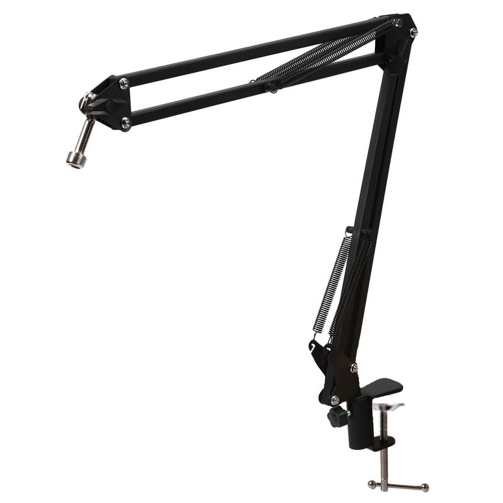 Microphone Scissor Arm Stand 75cm High Tabletop Mic Suspension Mount ...