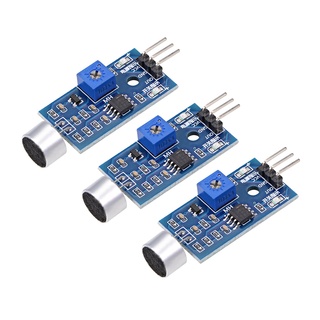 Microphone Sound Sensor, Voice Detection Module with DO for AVR DIY 3pcs - Walmart.com