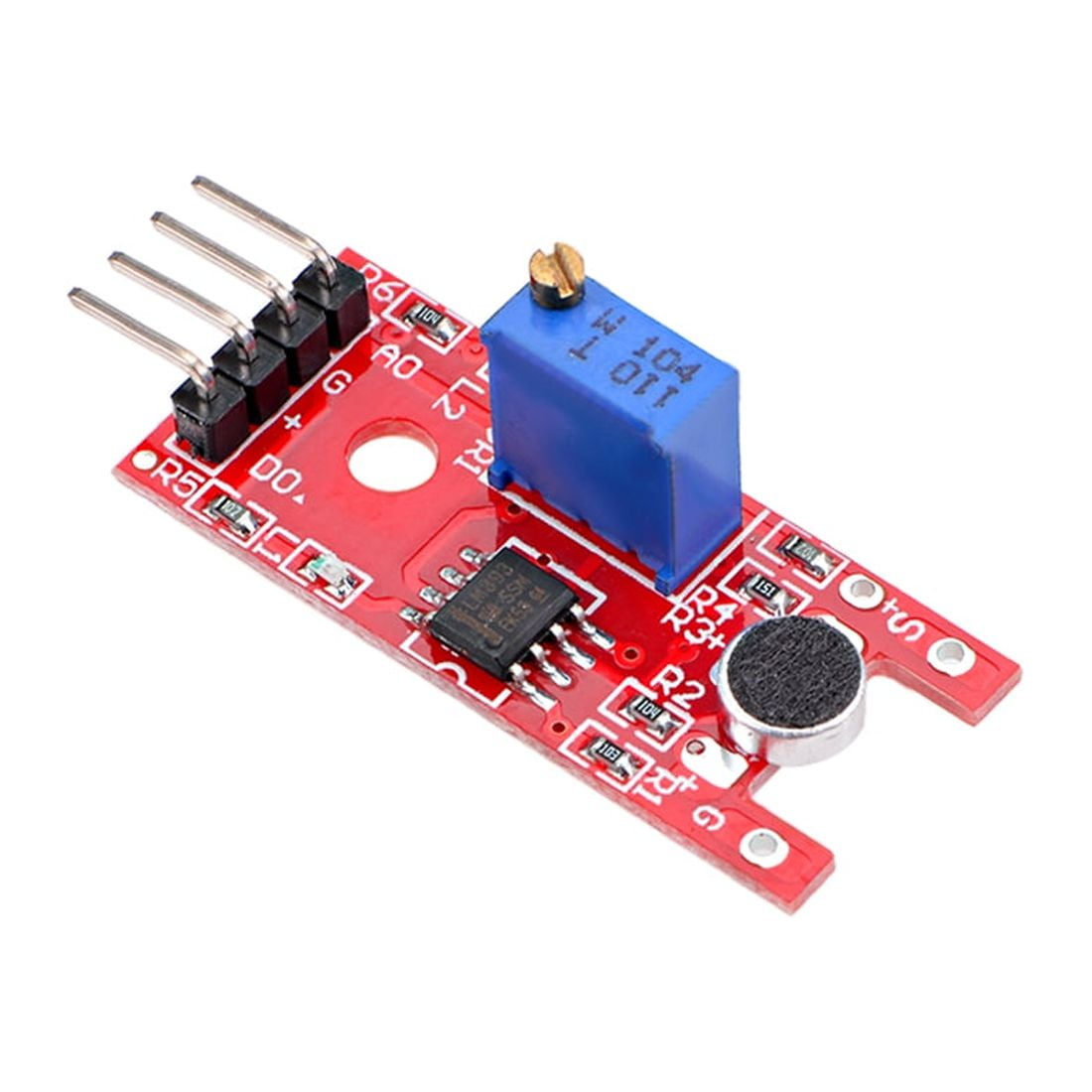 Microphone Sound Sensor, Voice Detector Module with DO AO for UNO R3 AVR DIY - Walmart.com