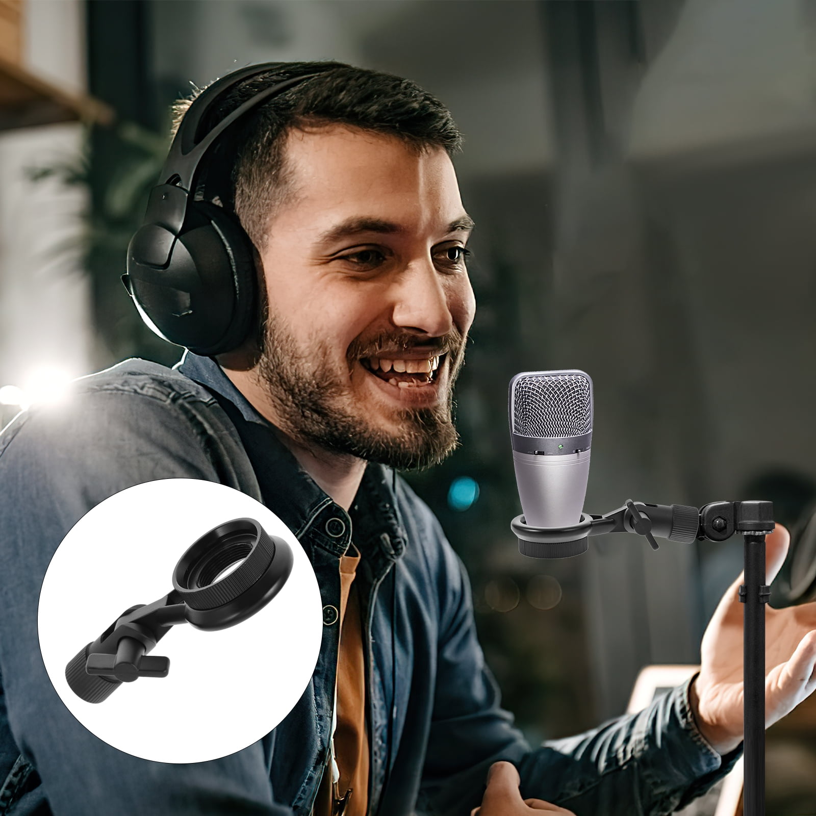 SEWCHICS Durable Metal Mic Shock Mount for Professional Microphone ...
