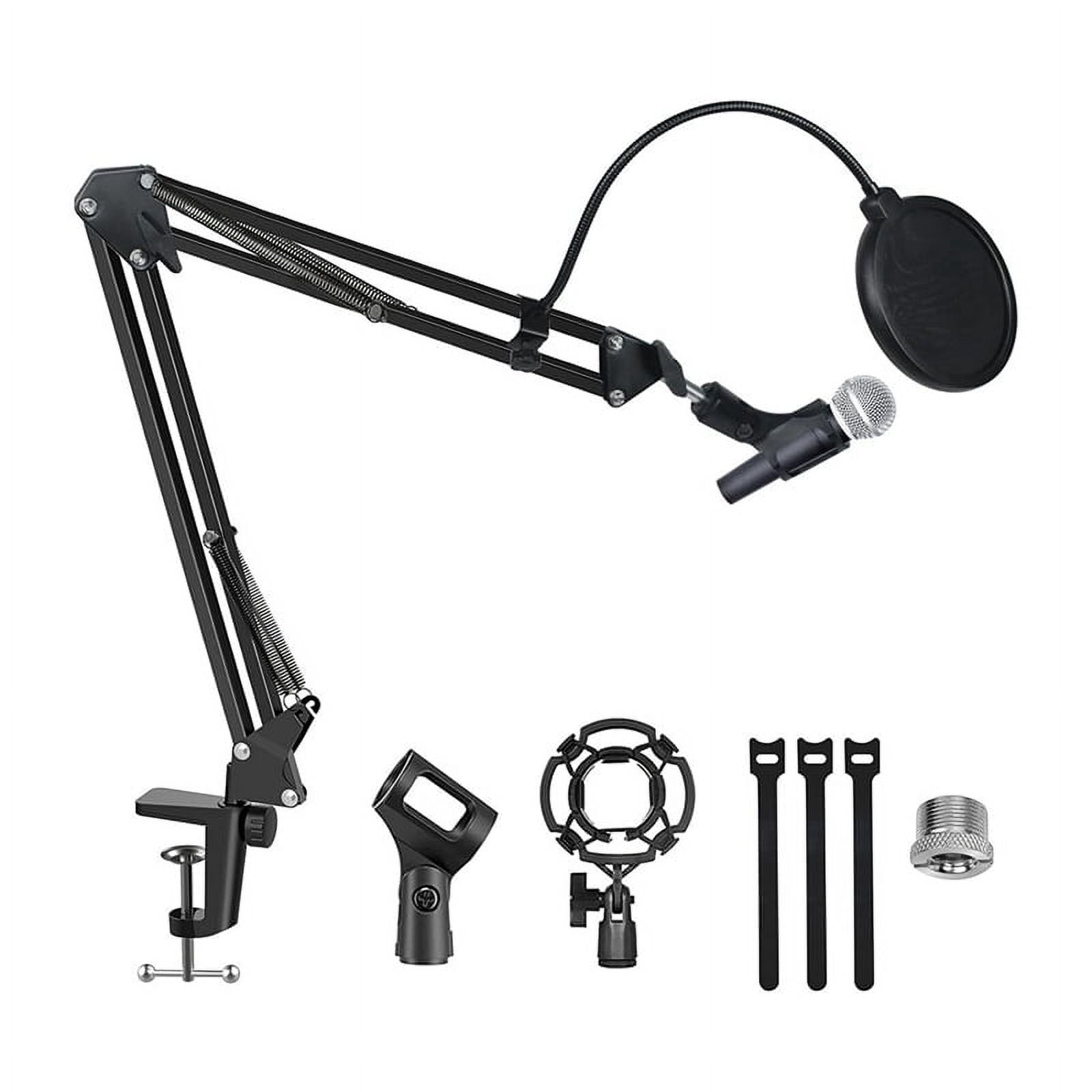Microphone Stand Boom Arm, Upgraded Microphone Arm Microphone Stand ...