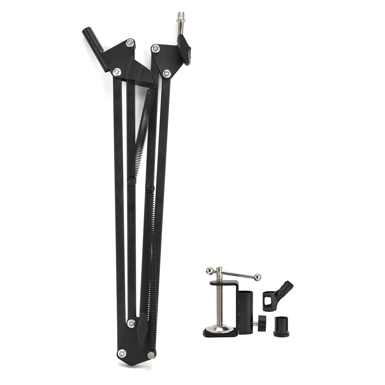 Microphone Stand Desktop Folding Telescopic Live Metal Stable Universal ...