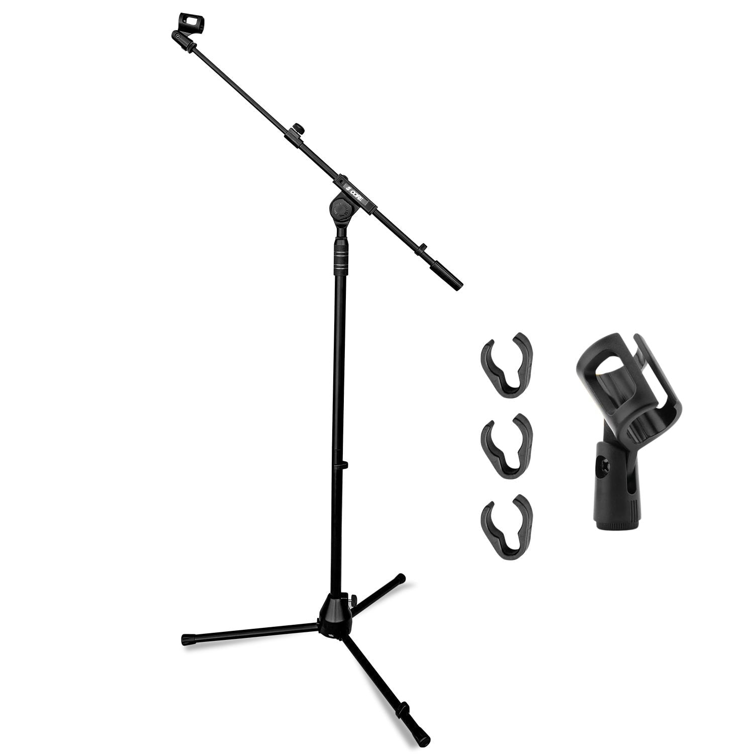 Microphone Stand Floor Height Adjustable w Extending Telescoping Boom ...