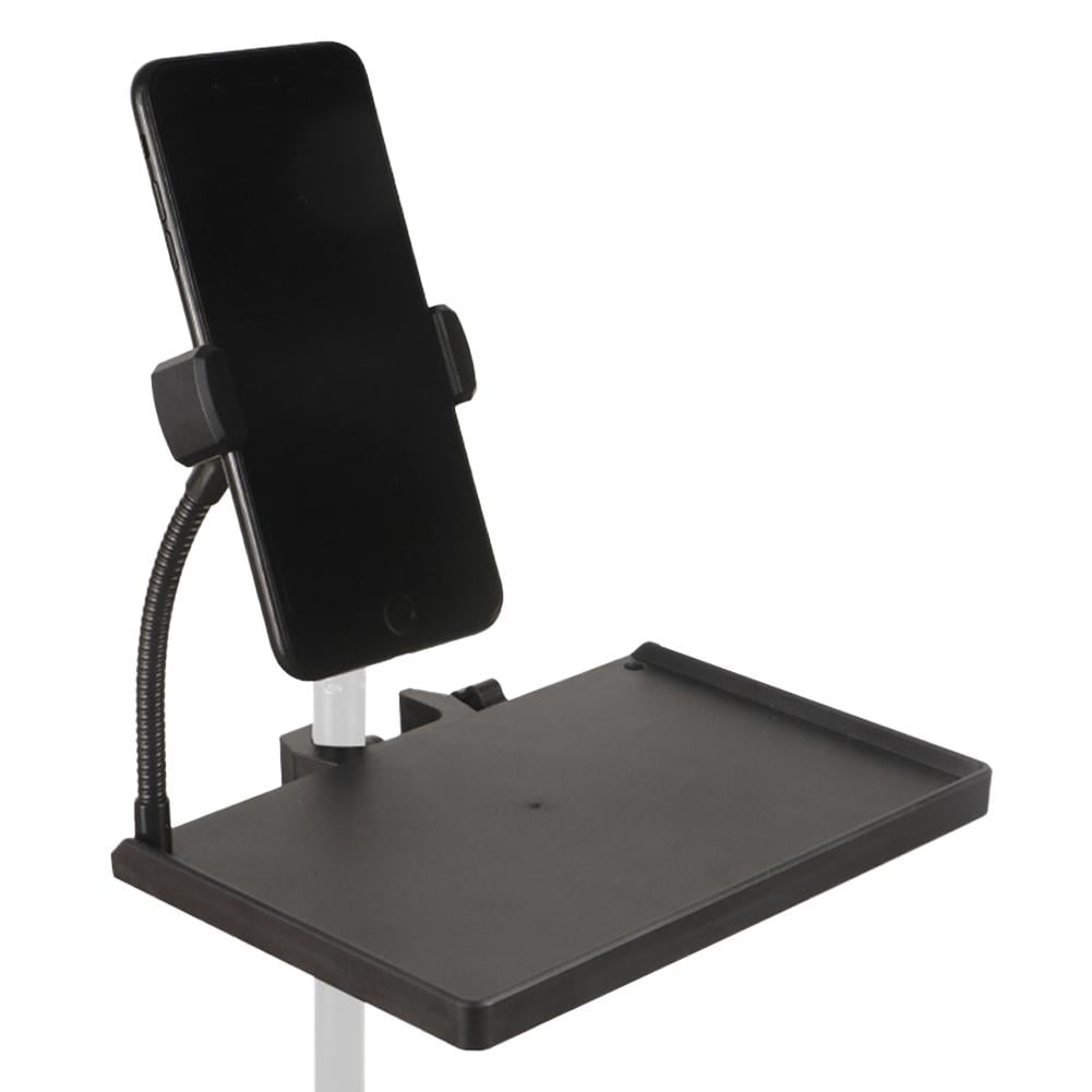 Microphone Stand Tray Mic Stand Tray with Phone Holder Adjustable ...