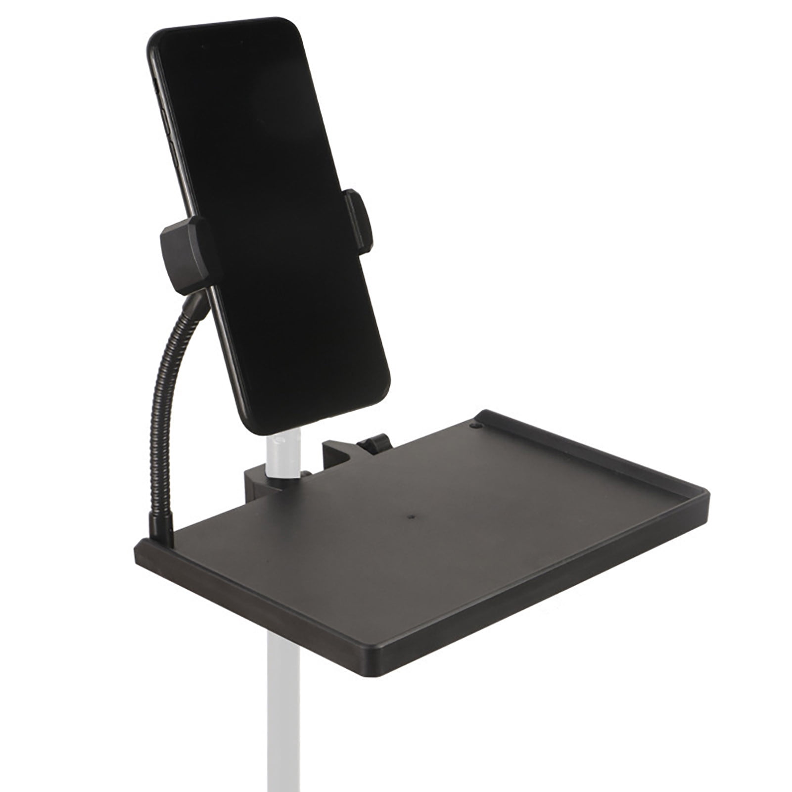 Microphone Stand Tray with Phone Holder Recording Tray for Microphone ...