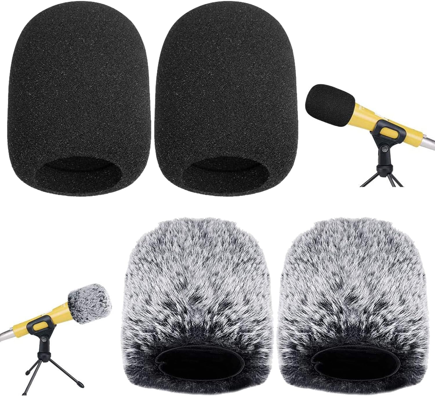 Microphone Windscreen Pop Filter Set - 4 Pieces - Walmart.com