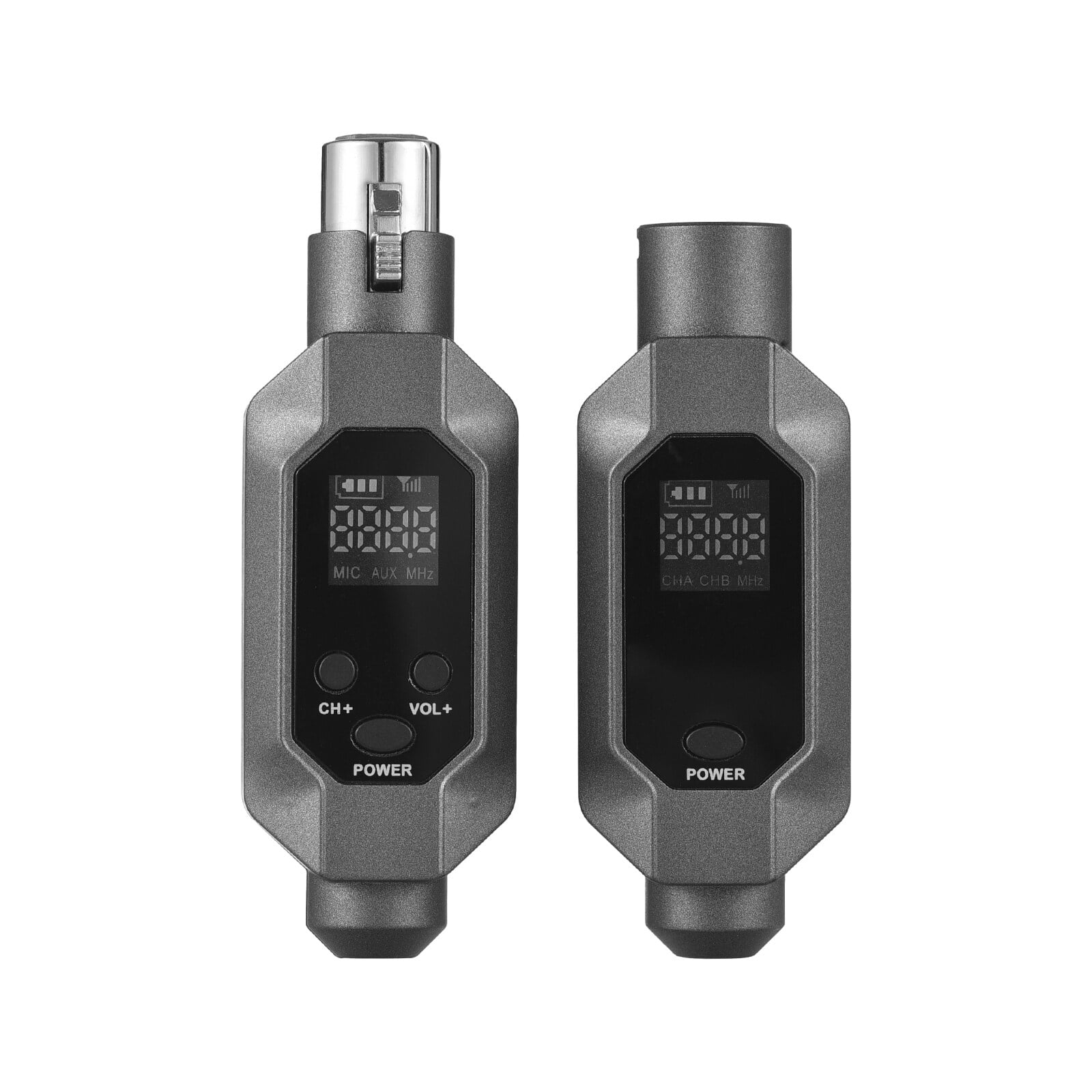 Microphone Wired to Wireless Xlr Transmitter and Receiver UHF Wireless ...