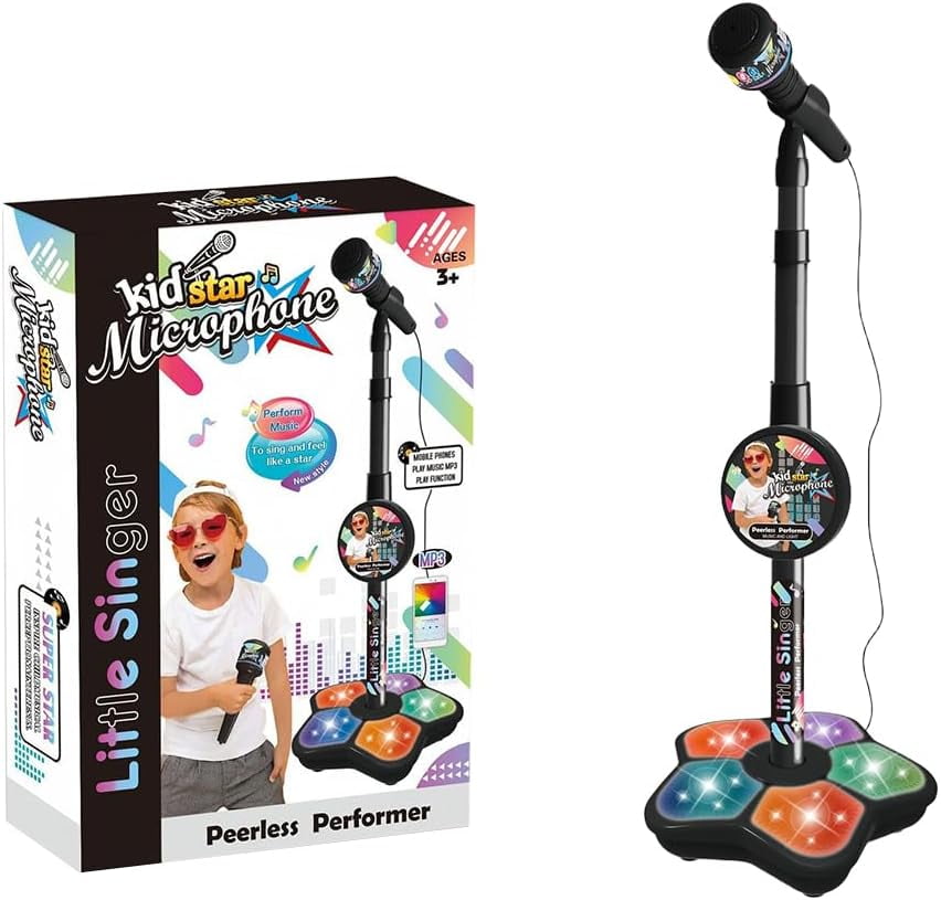 Microphone with Stand, 2026 New Karaoke Machine, Portable Singing Toy ...