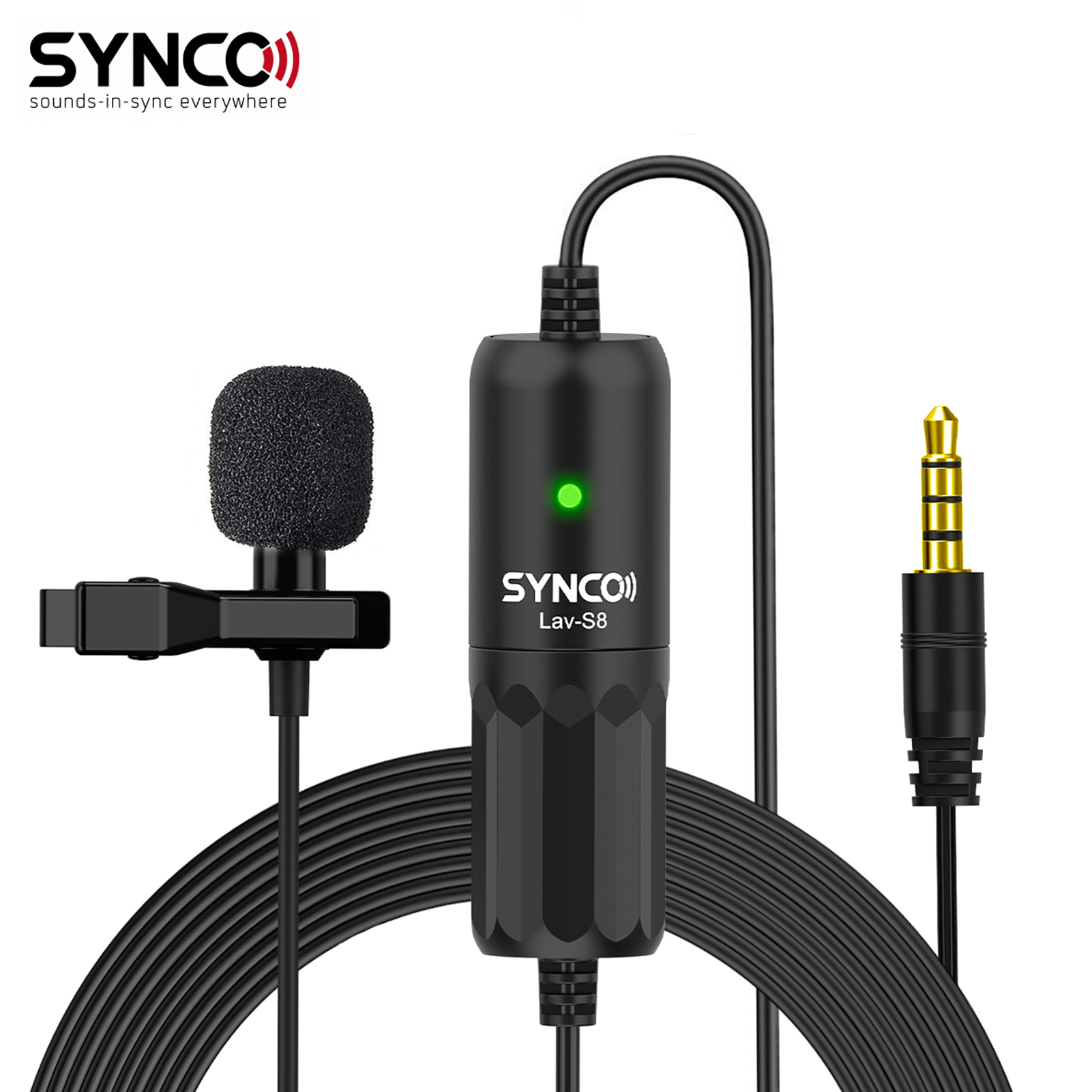 Microphones,Mic Noise Reduction Clip-on Mic Pc Video Lav-s8 ...
