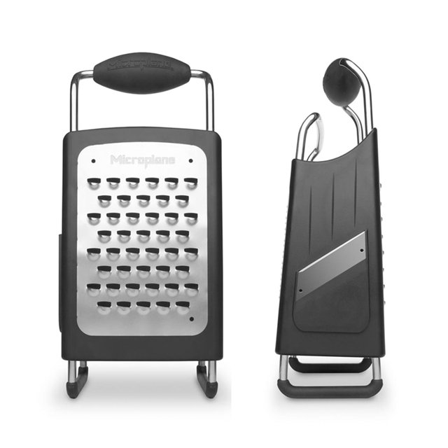 Microplane 4-Sided Box Grater with Slicer, Parm Cheese, Vegetable ...