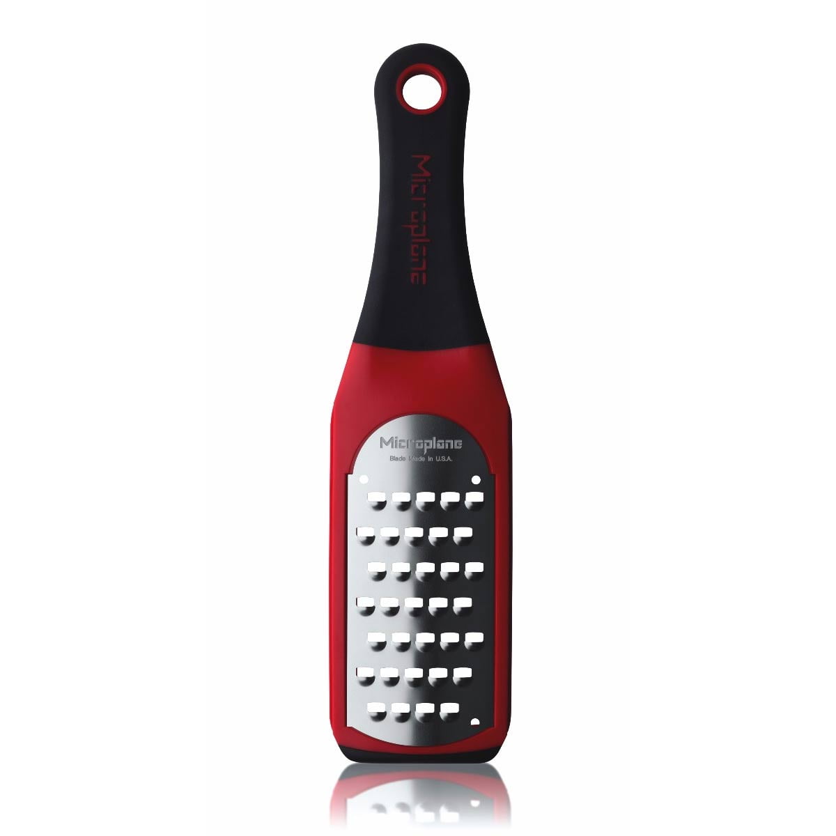 Microplane Artisan Series Red Cheese Grater with Kitchen Handle - Extra ...