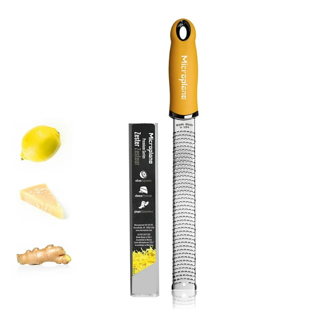 Microplane Premium Classic Kitchen Tool - Mustard Yellow Stainless ...