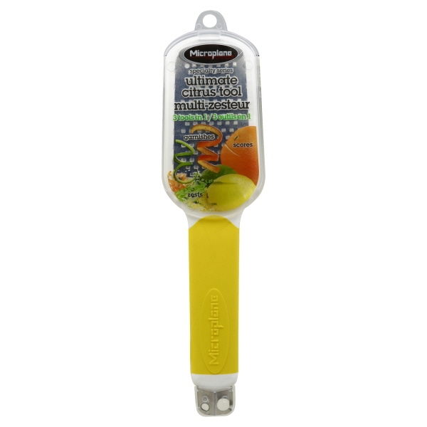 Microplane Ultimate 3-in-1 Citrus Tool with Enhanced Zesting Blade and ...