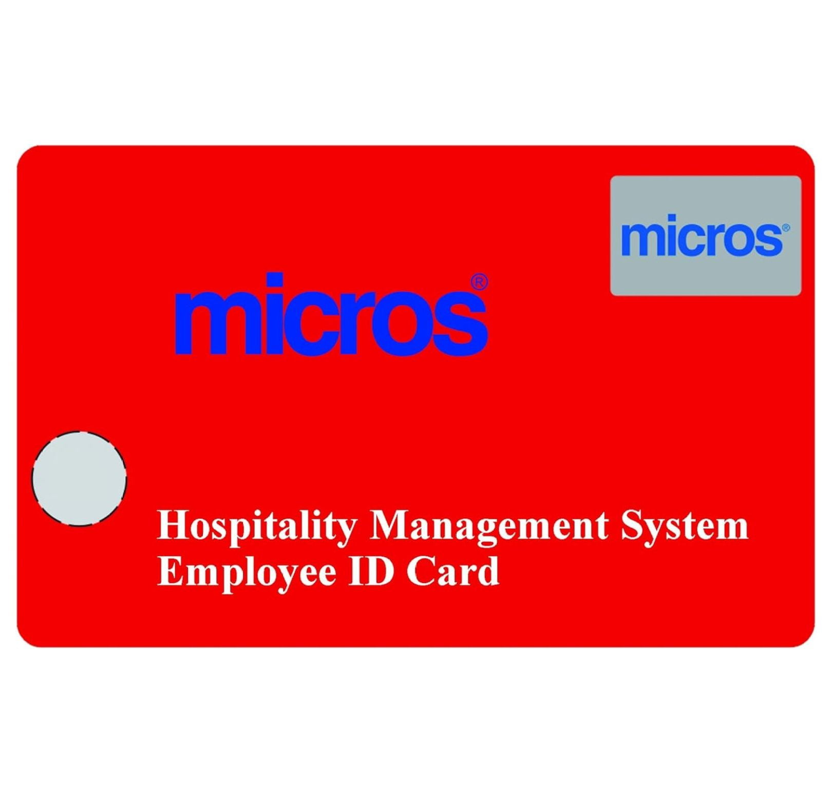 Micros Red Management Employee ID Card - Walmart.com