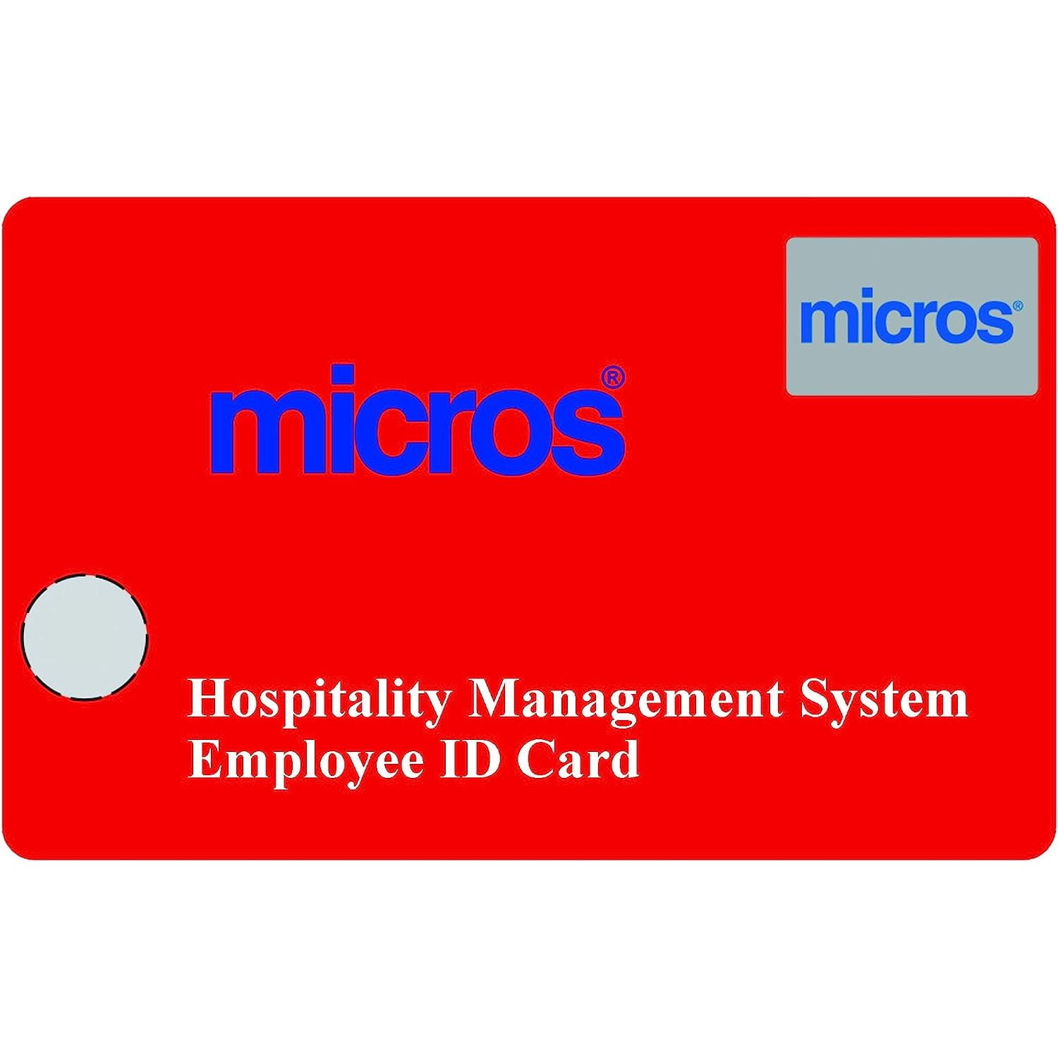 Micros Red Management Employee ID Card - Walmart.com