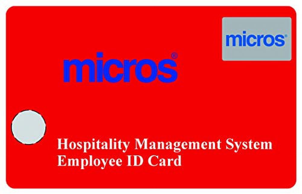 Micros Red Management Employee ID Card - Walmart.com