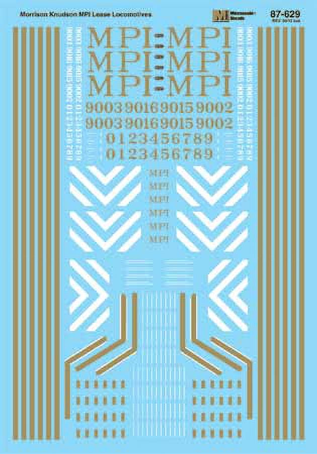 Microscale 87-629 HO Morrison Knudson MPI Lease Locomotives 1990 to ...