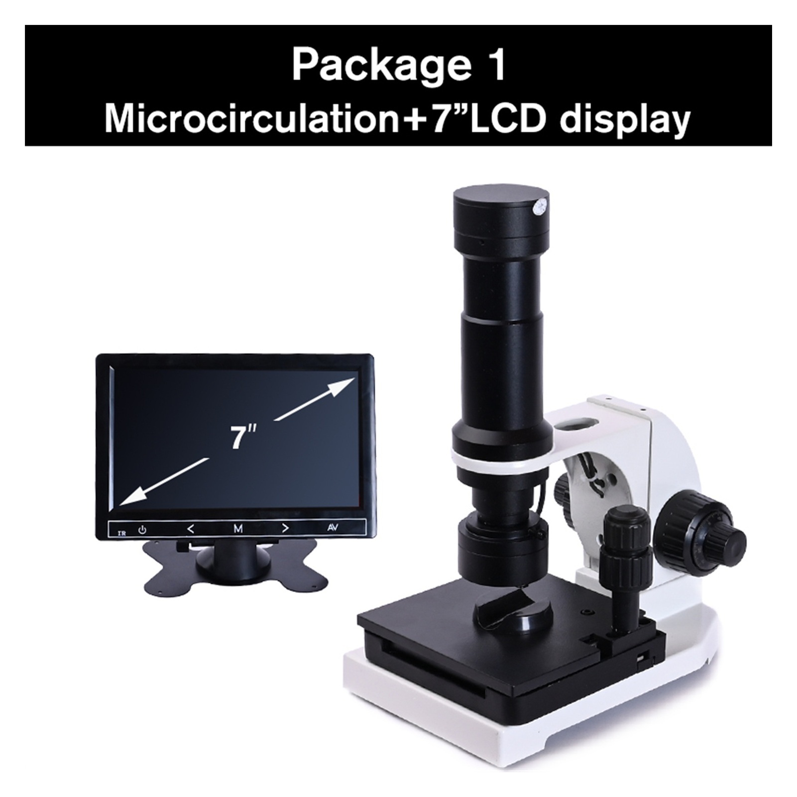 Microscope,880color 9-inch LCD Displayer Electronic HD Digital ...