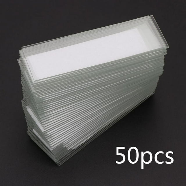 Microscope Accessories Kit 50Pcs 1mm Thickness Cavity Glass Coverslips ...