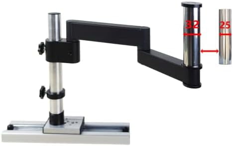 Microscope Articulated Stand Rotating Arm Slide Rail, Sturdy Rail Base ...