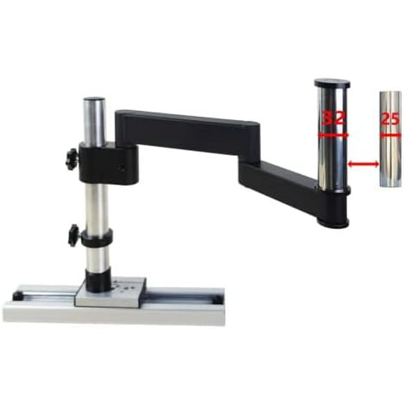 Microscope Articulated Stand Rotating Arm Slide Rail, Sturdy Rail Base ...