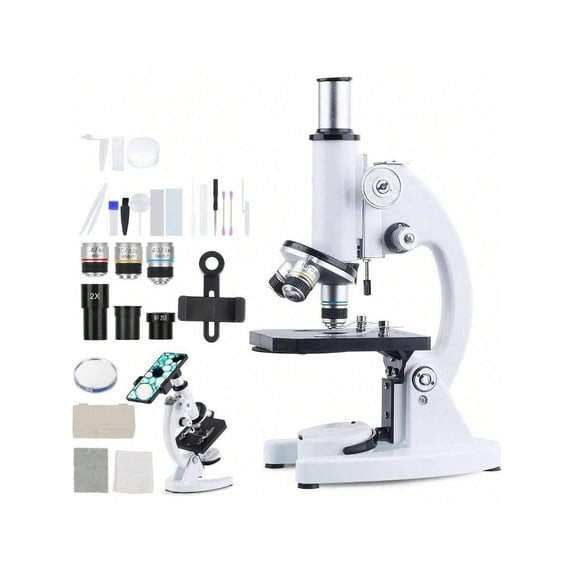 Microscope Beginner, 40X - 2000X Biological Compound Microscope Kit ...