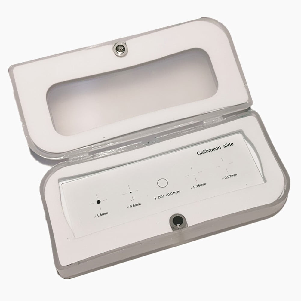 Microscope Calibration Slide with Four Calibration Points and 0 01mm ...