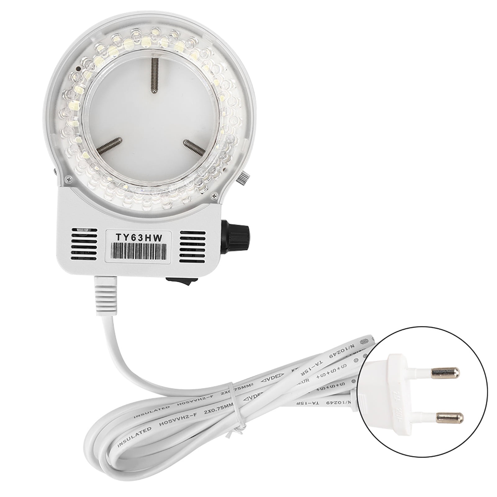 Microscope Camera Adjustable Dimmable LED Ring Light Source Lamp for ...