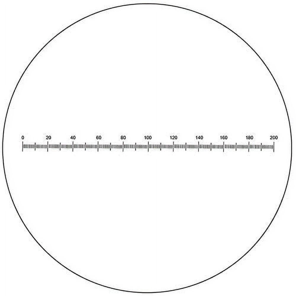 Microscope Eyepiece Reticle Scale Micrometer Ruler Dia. 22mm, 10mm/200 ...